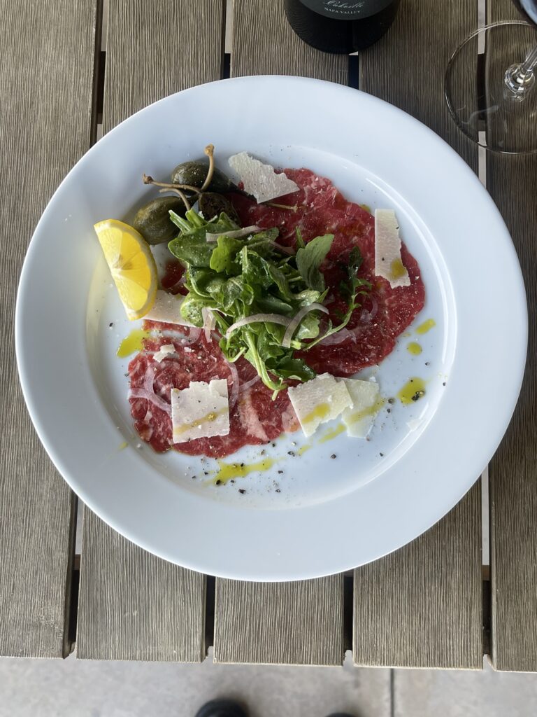 Beef Carpaccio with Lemon Truffle Vinaigrette and Caper-berries ...